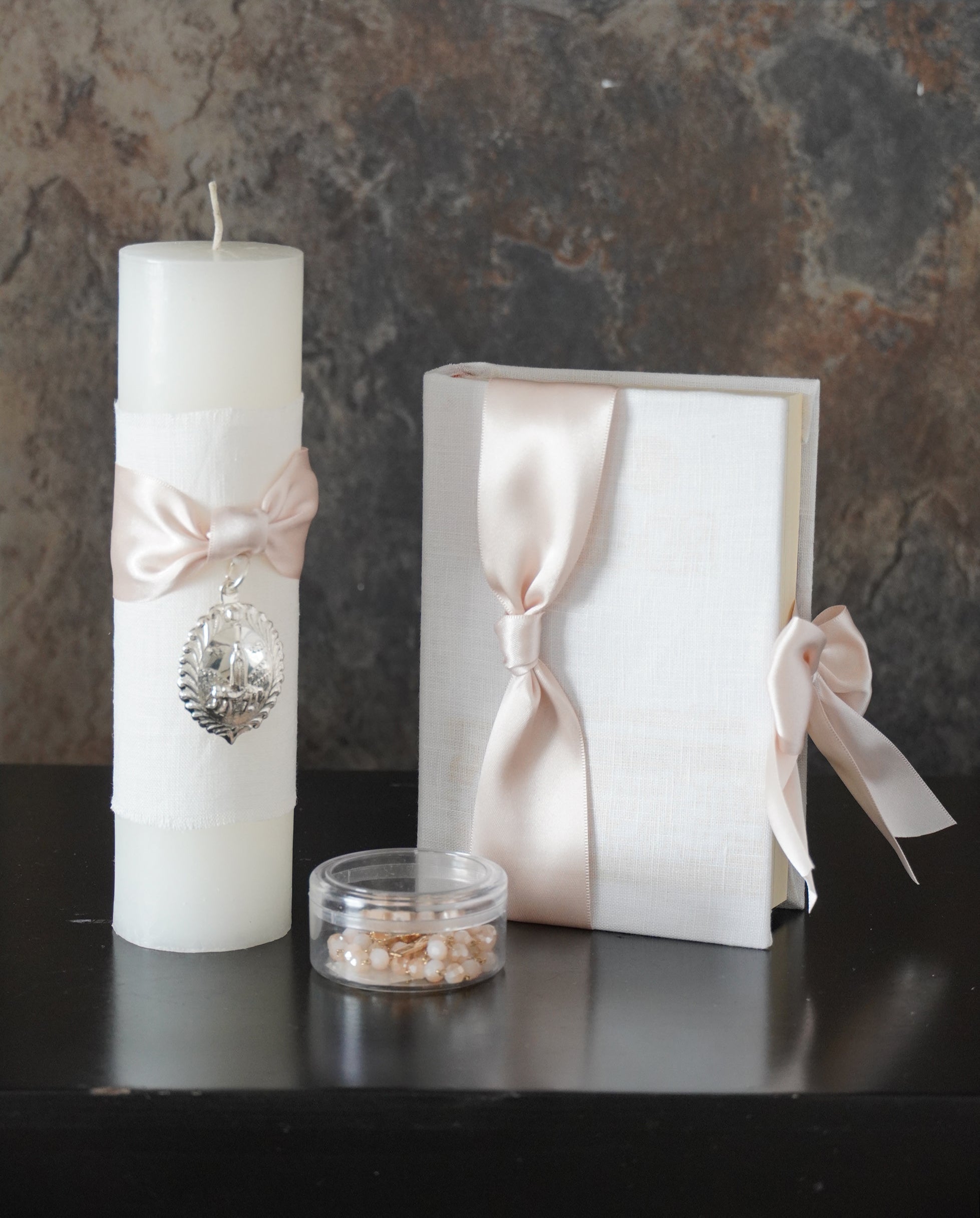 Kit de Primera Comunión con Rosario, Biblia y Vela – Personalizado y ...
